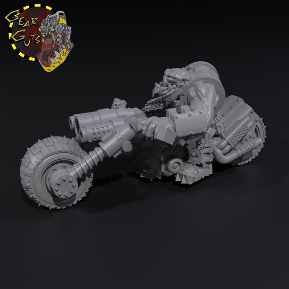 Gear Guts Mek Shop Model Broozer Boss on Bike B Miniature Toys Role ...