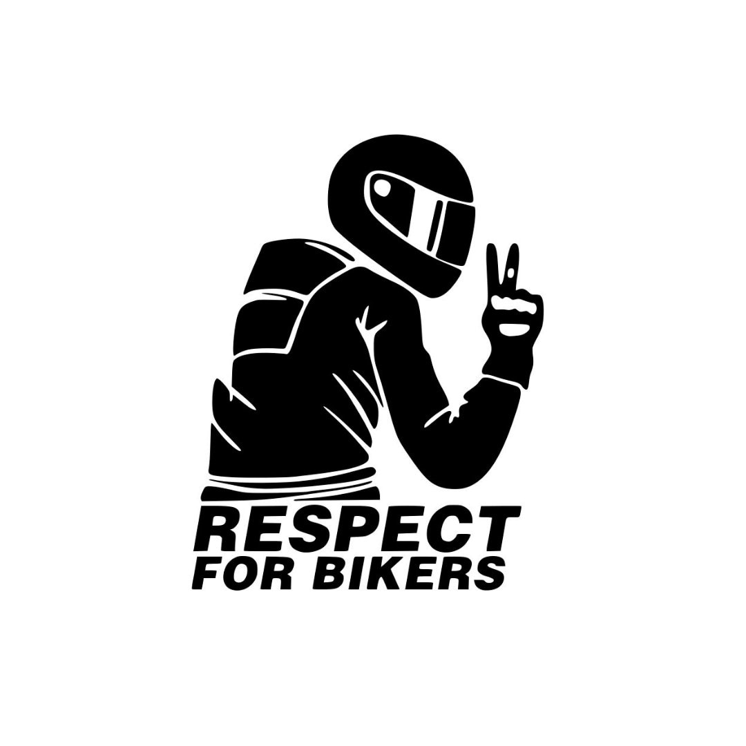 Respect for Bikers Sticker Vinyl Decal Bumper Sticker Jcreatenz - Etsy