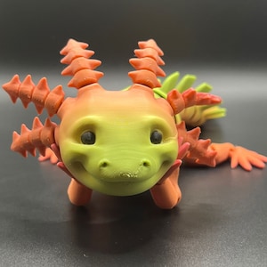 3dprinted Articulated Adorable Axolotl Sensory Stress Fidget as Seen on ...