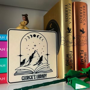 Fantasy Personalised Library Sign - Book Decor, Custom Gift - Etsy