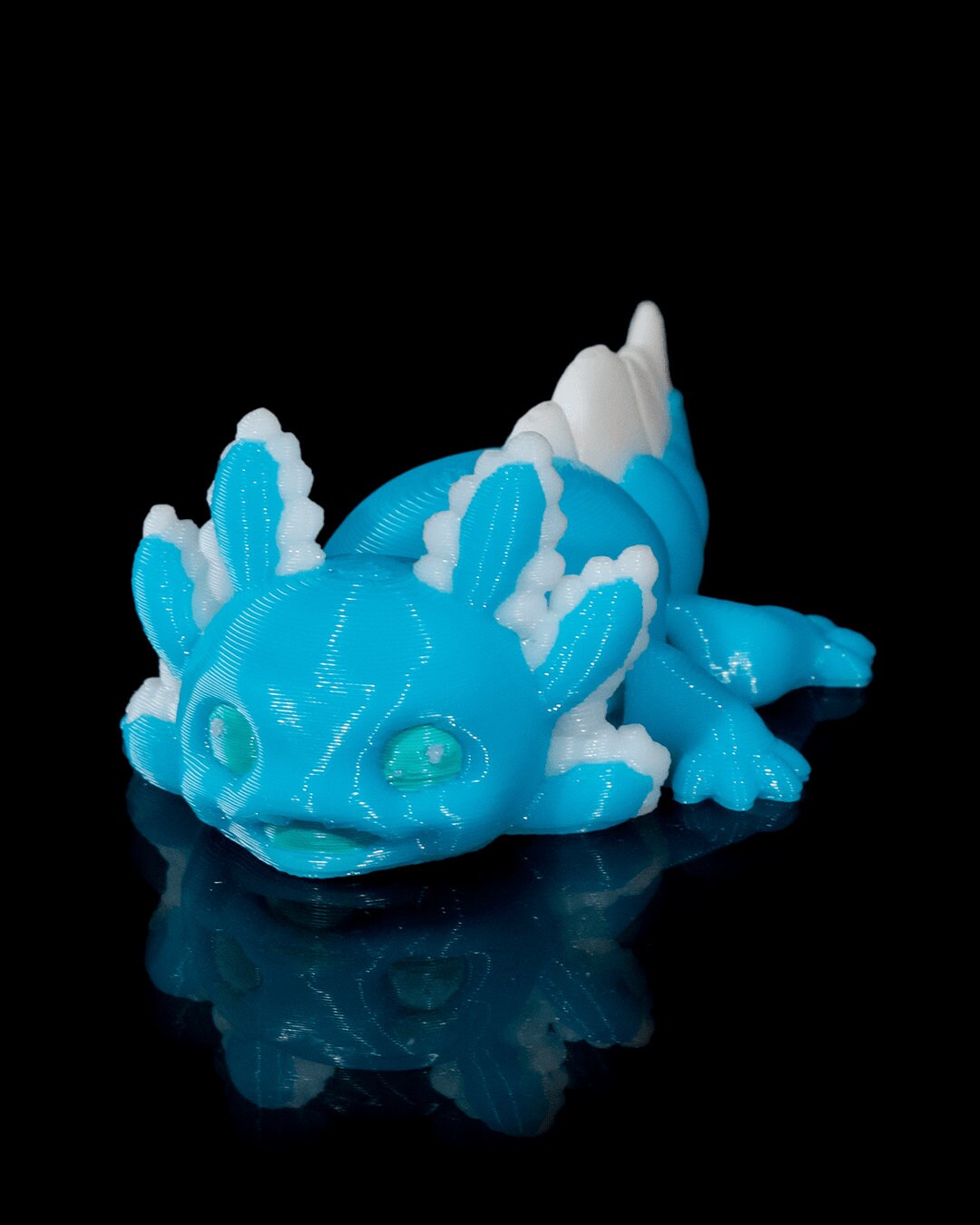 Custom Articulated 3dprinted Axolotl Baby Pop - Collectible Display ...