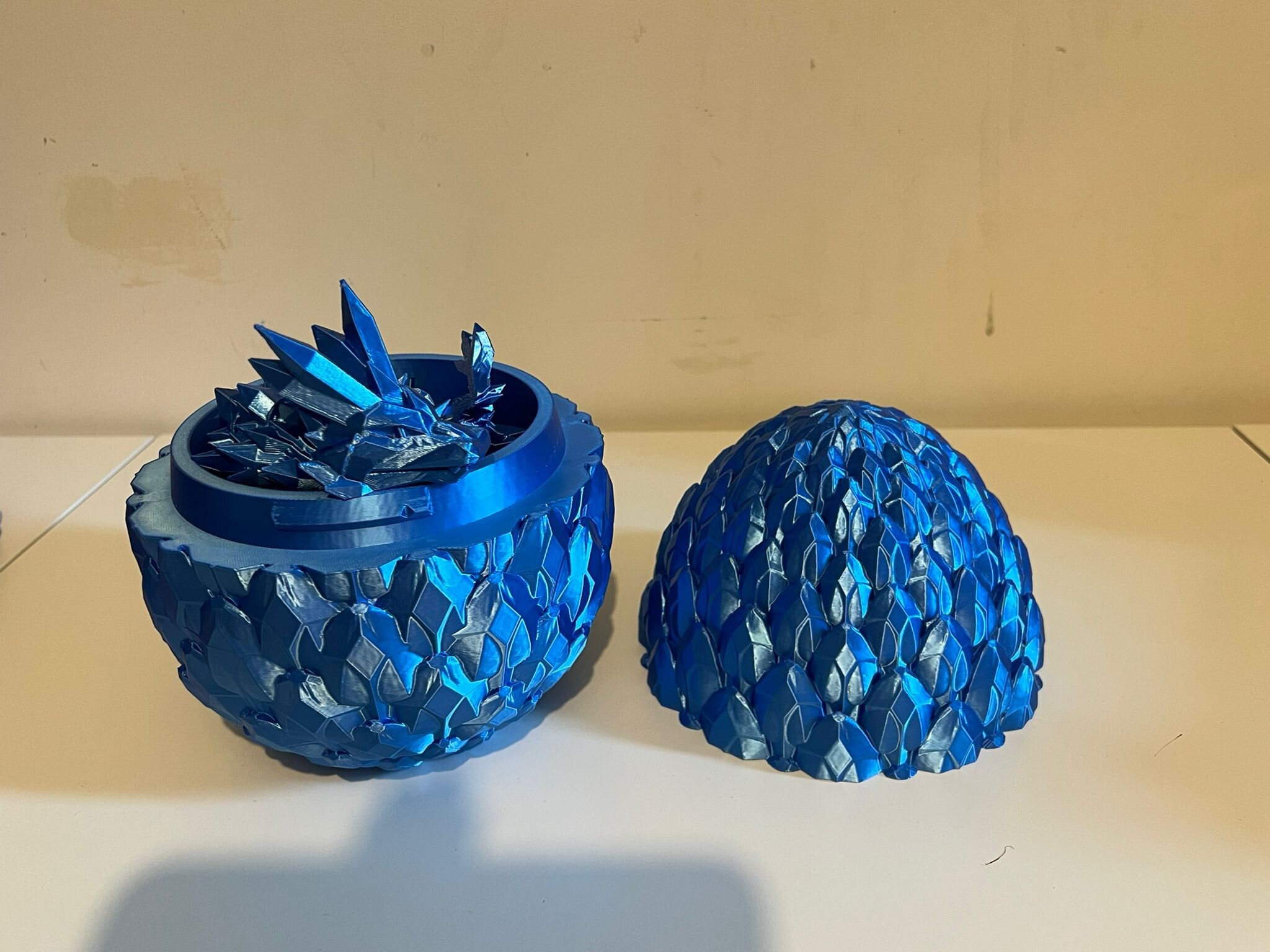 Mythical Crystal Dragon and Egg - Cinderwing3d - Etsy