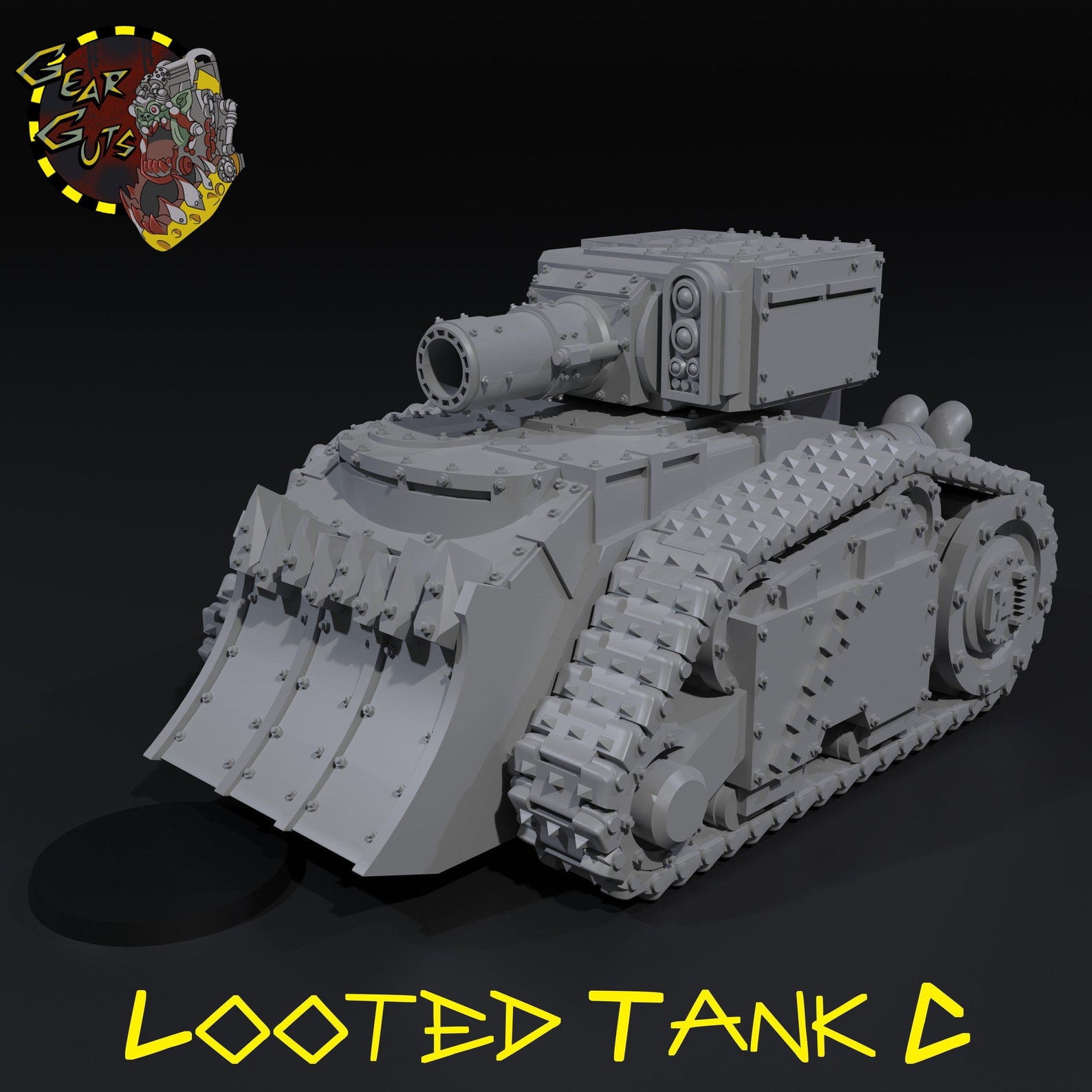 Looted Tank C Gear Guts Mek Shop Miniature | Etsy