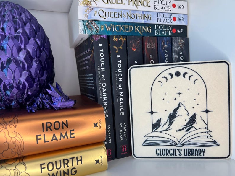 Fantasy Personalised Library Sign - Book Decor, Custom Gift - Etsy