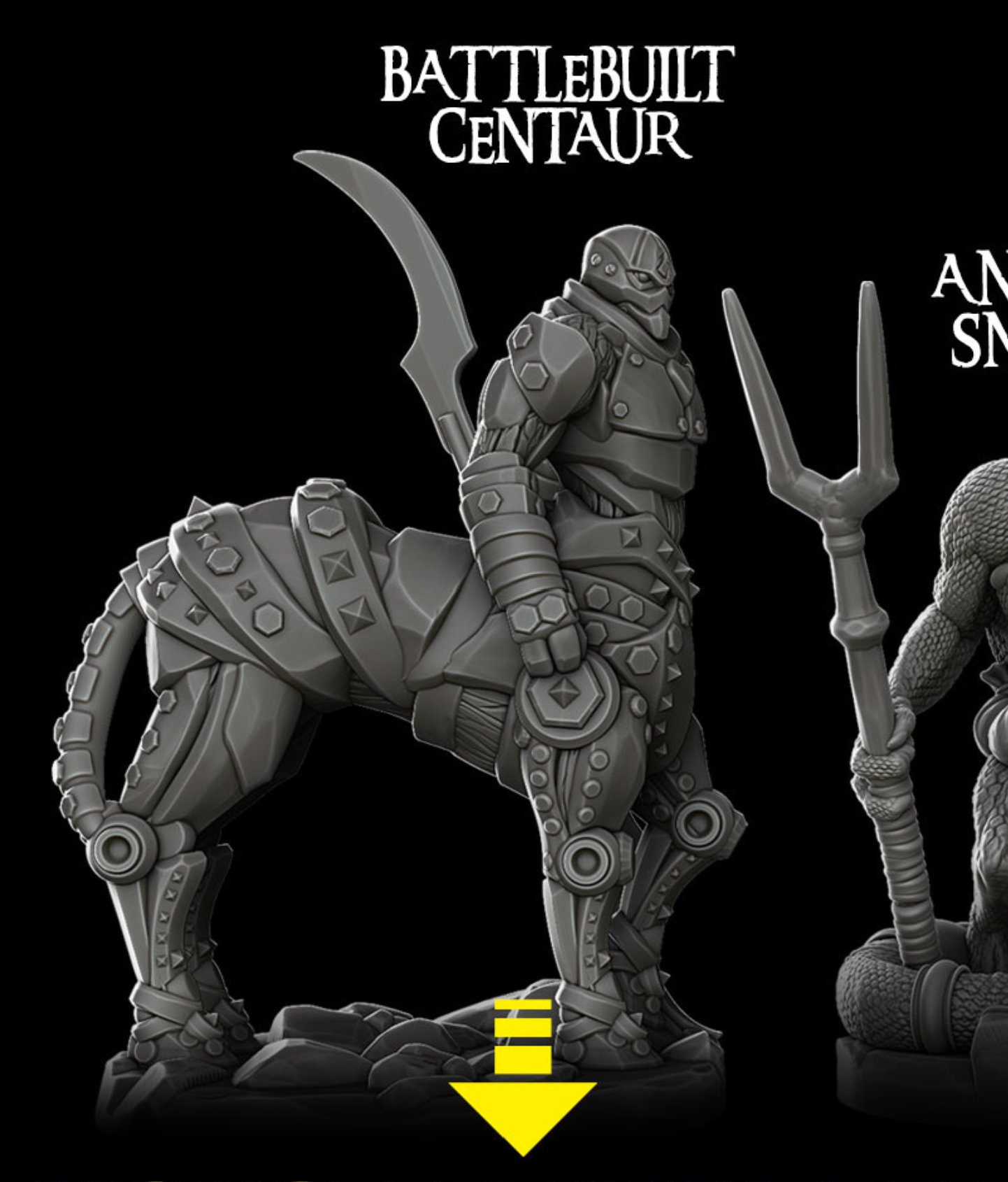 Toys & Games Pathfinder War Gaming BattleBuilt Centaur 40k Miniature ...