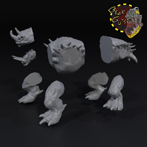 Toys & Games Toys Gear Guts Mek Shop Miniature Bull Dogosaurus Maximus ...