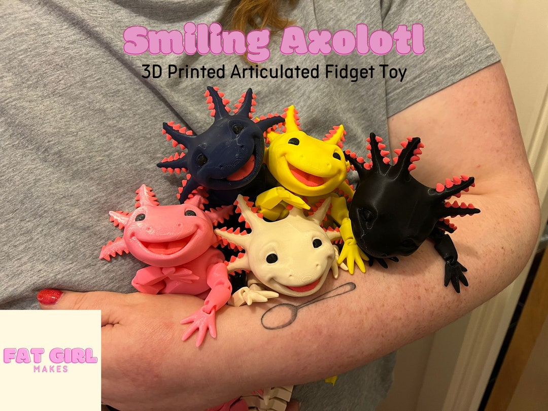 Articulated Smiling Axolotl | Sensory Stress Fidget | as Seen on Tiktok ...