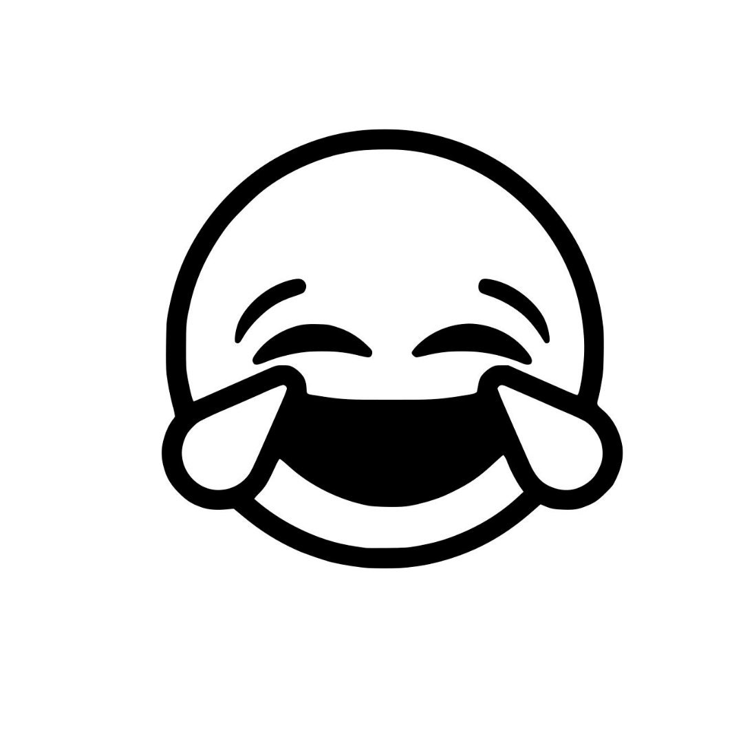 Cry Laugh Sticker Vinyl Decal Bumper Sticker Jcreatenz - Etsy