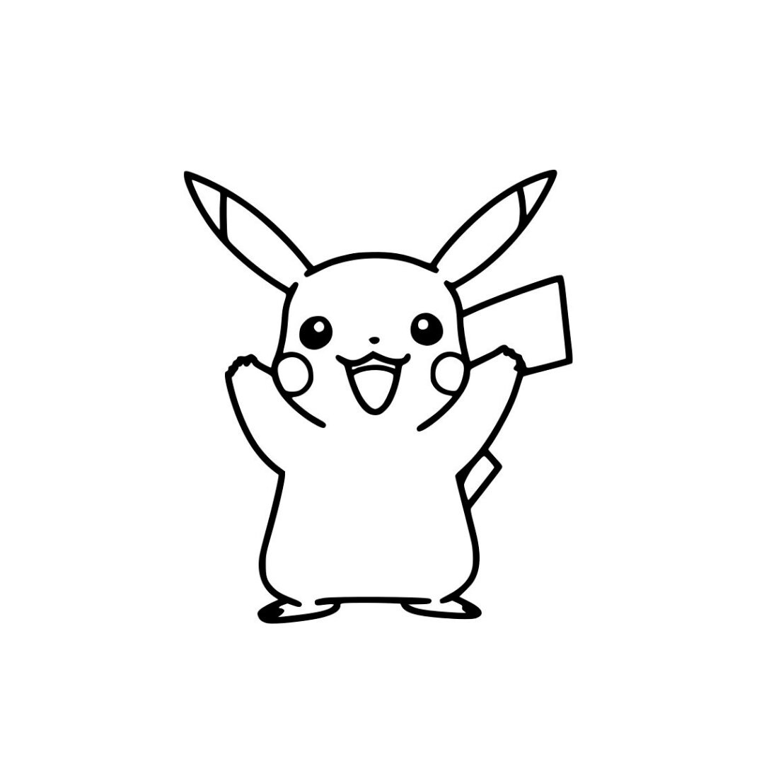 Pikachu Sticker Vinyl Decal Bumper Sticker Jcreatenz - Etsy