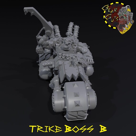 Gear Guts Mek Shop Model Broozer Boss on Bike B Miniature Toys Role ...