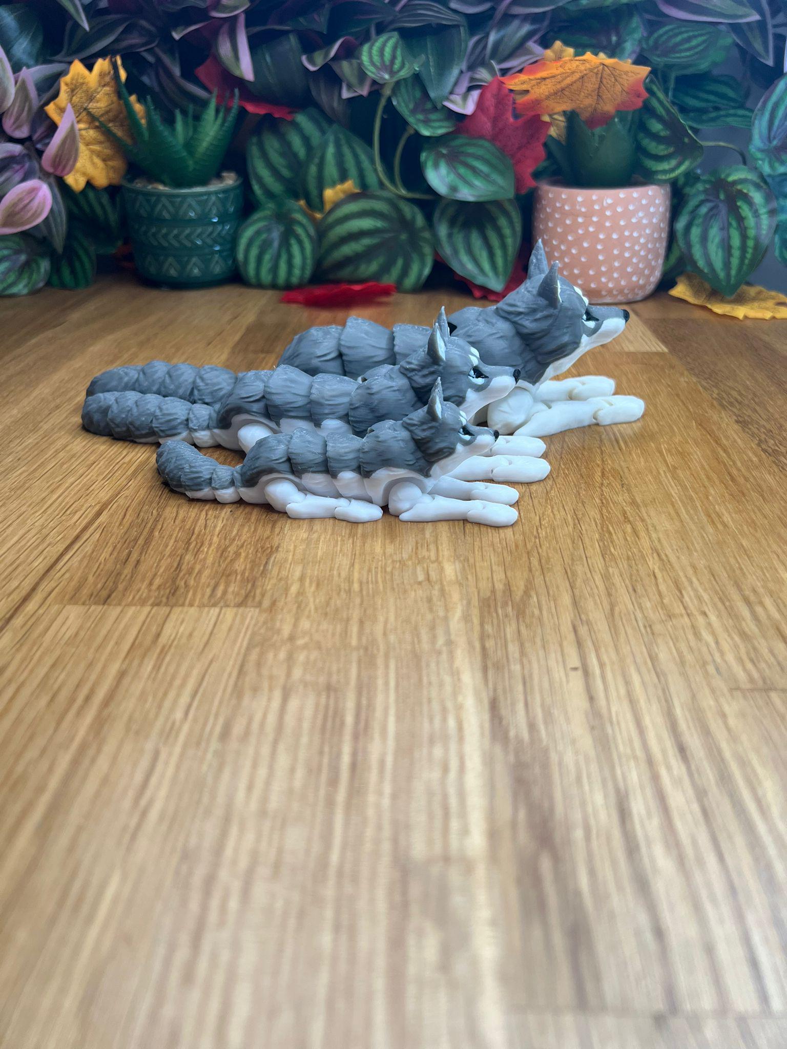 Custom Articulated 3dprinted Wolf - Collectible Display Piece, Stress ...