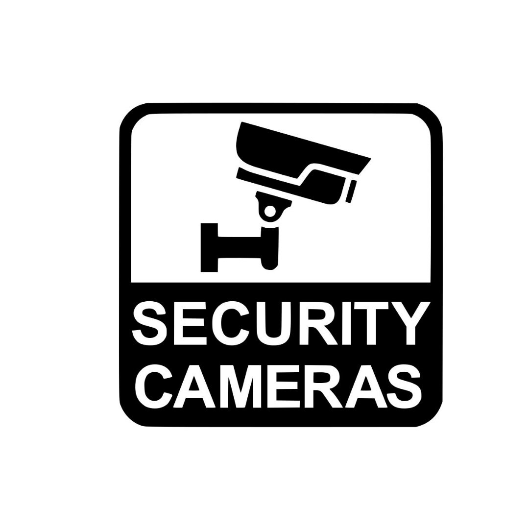 Security Cameras Sticker Vinyl Decal Bumper Sticker Jcreatenz - Etsy