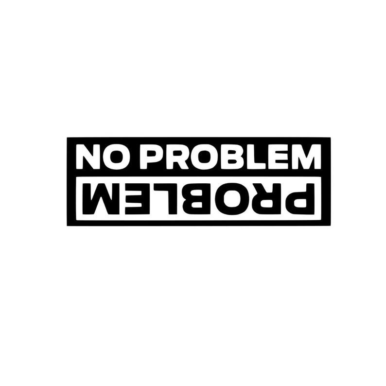 No Problem... Problem Sticker Vinyl Decal Bumper Sticker Jcreatenz - Etsy