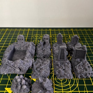 Mausoleum Graveyard Scene Scenic Dnd Terrain Halloween - Etsy