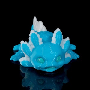 Custom Articulated 3dprinted Axolotl Baby Pop Collectible Display Piece ...