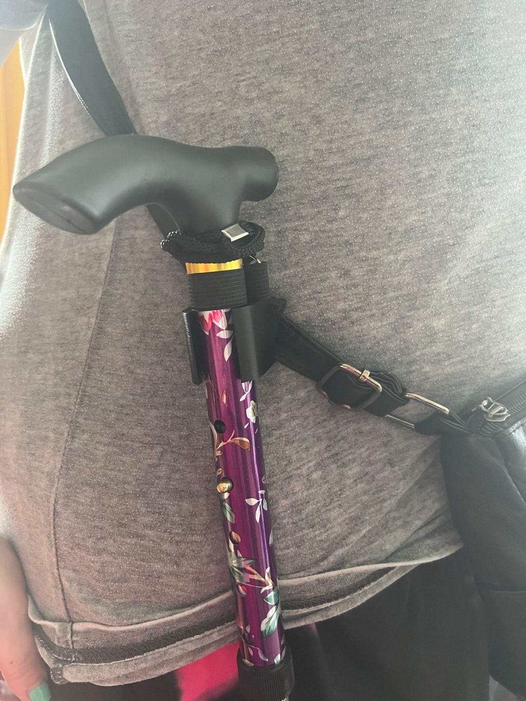 Hands-free Magnetic Cane Clip, Easy Attach/detach, Crutch Walking Stick ...
