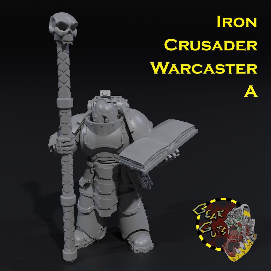 Iron Crusader Warcaster A Gear Guts Mek Shop Miniature - Etsy