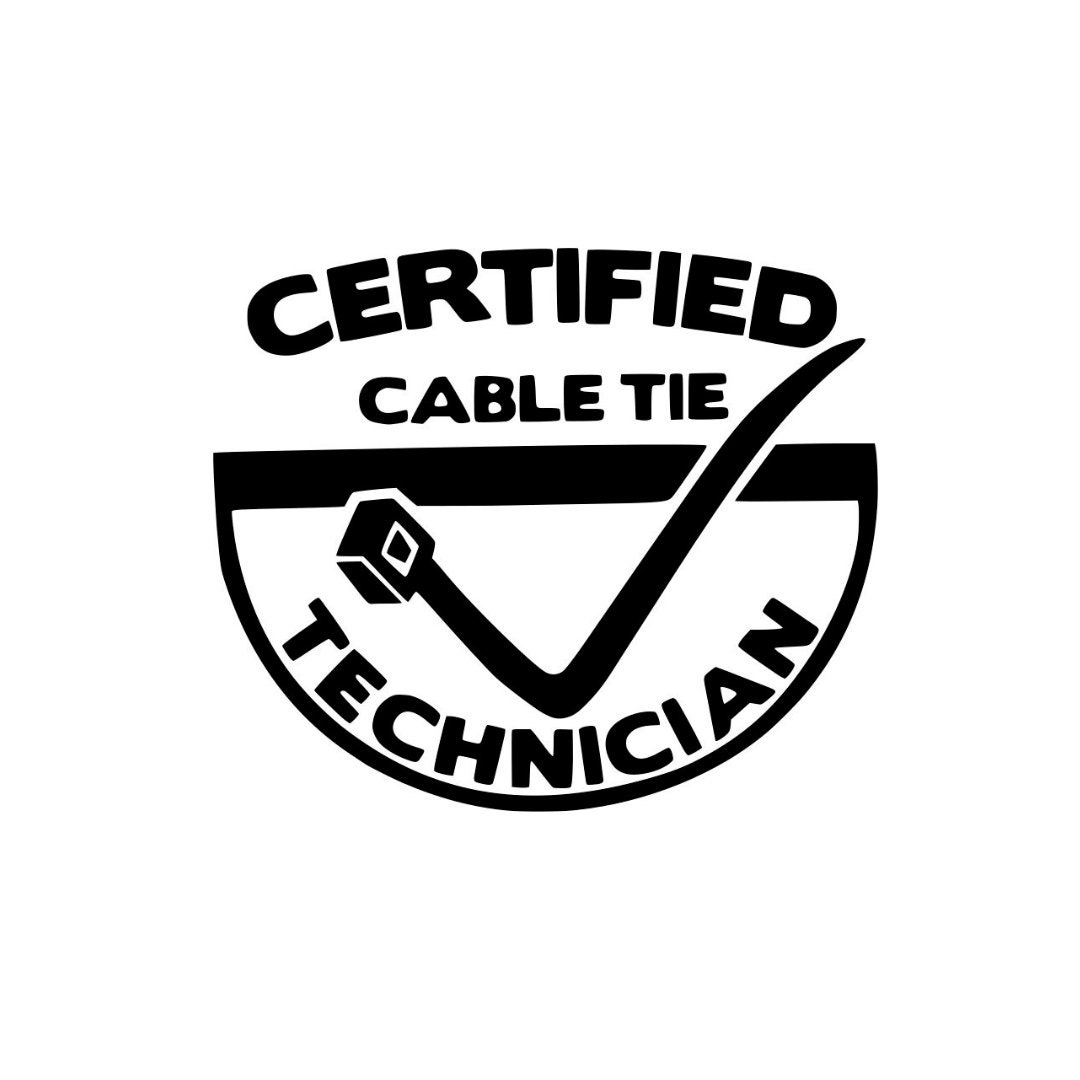 Certified Cable Tie Technician Sticker Vinyl Decal Bumper Sticker ...