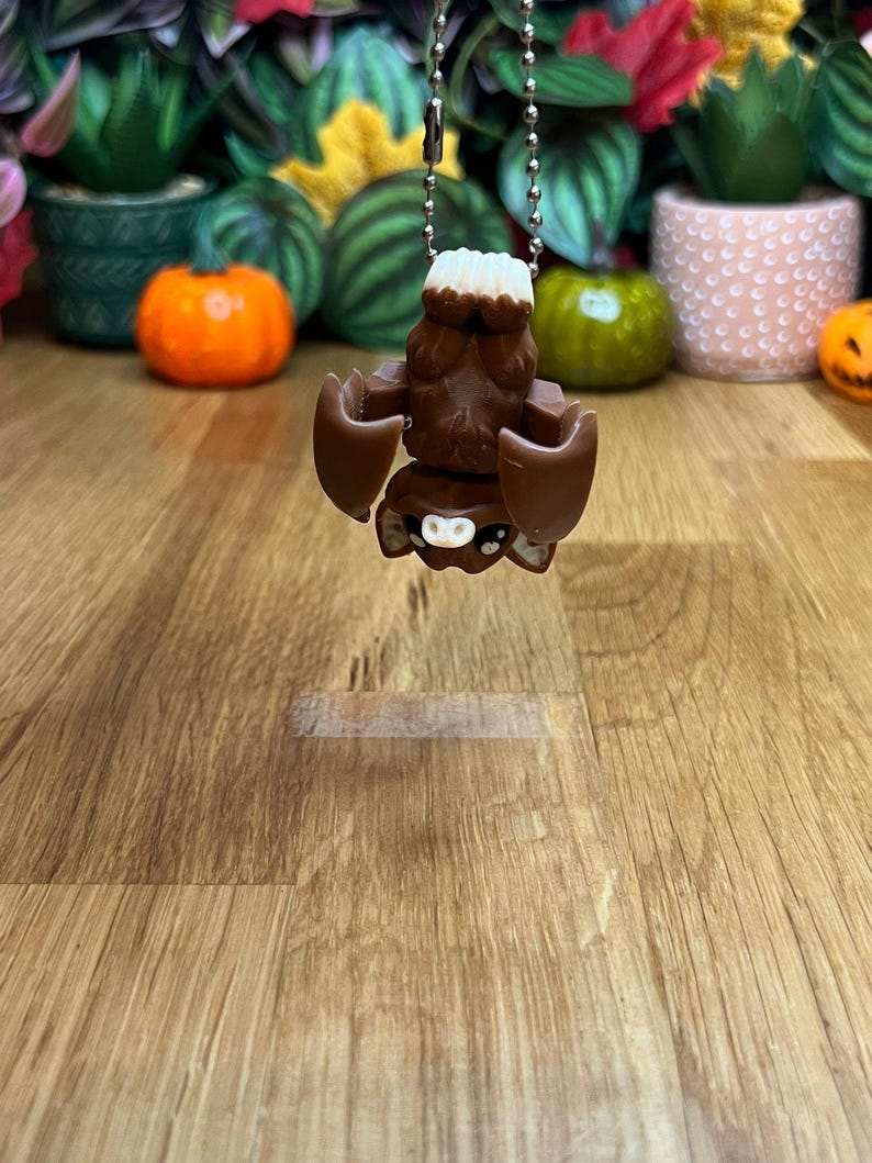 Mini Fruit Bat - Collectible Display Piece, Stress Relief Keychain ...
