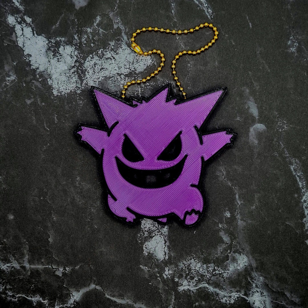 Gengar Keychain hollow Jcreatenz Car Charms - Etsy