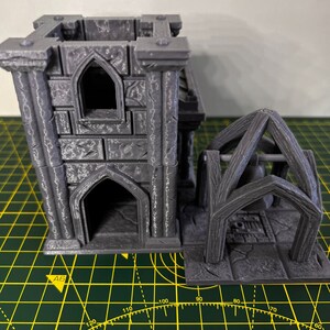 Church With Tower Scenic Dnd Terrain Halloween Decoration - Etsy