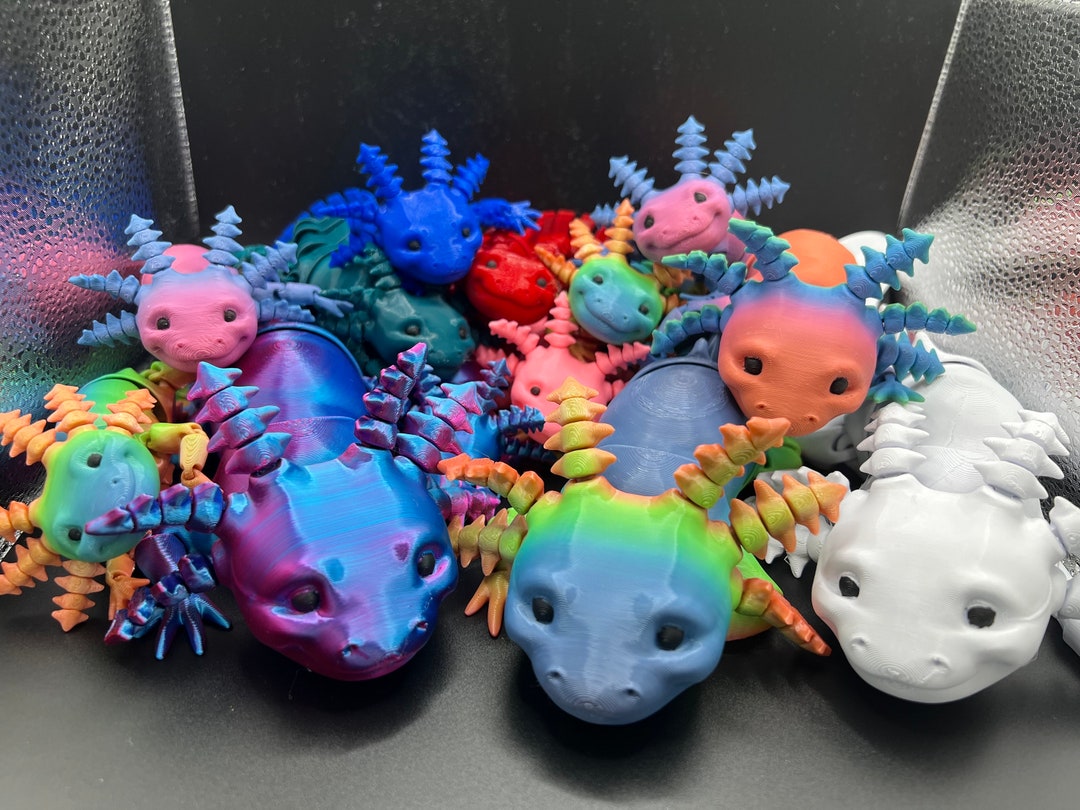 3dprinted Articulated Adorable Axolotl Sensory Stress Fidget as Seen on ...