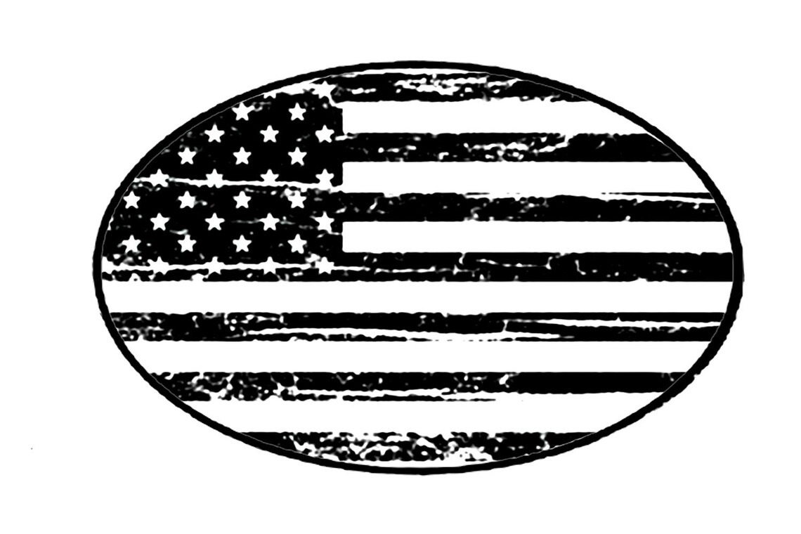 Oval Distressed Flag Hat Patch File. PNG and SVG - Etsy