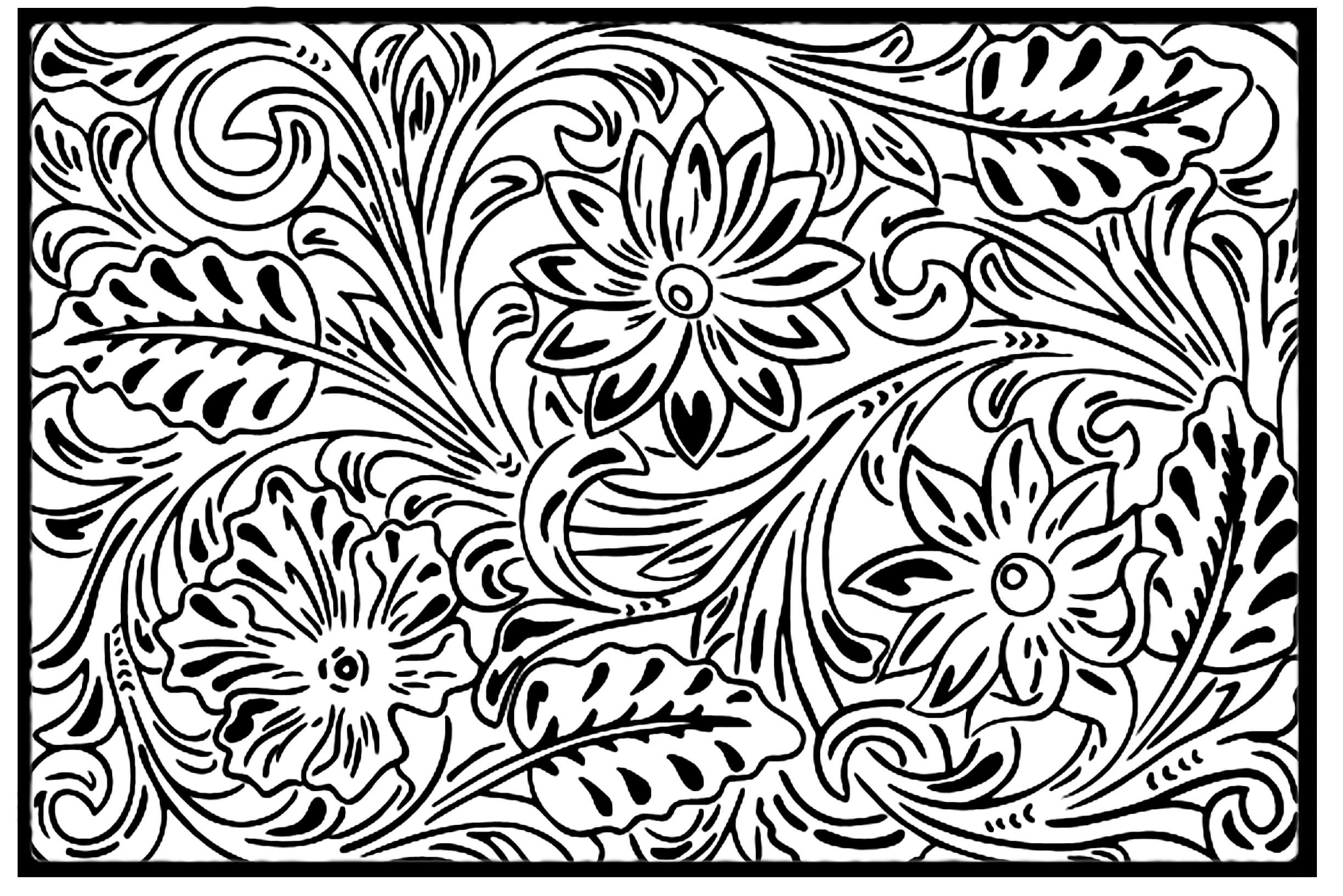 Rectangle Shaped Tooled Leather Look Hat Patch File. PNG and SVG - Etsy