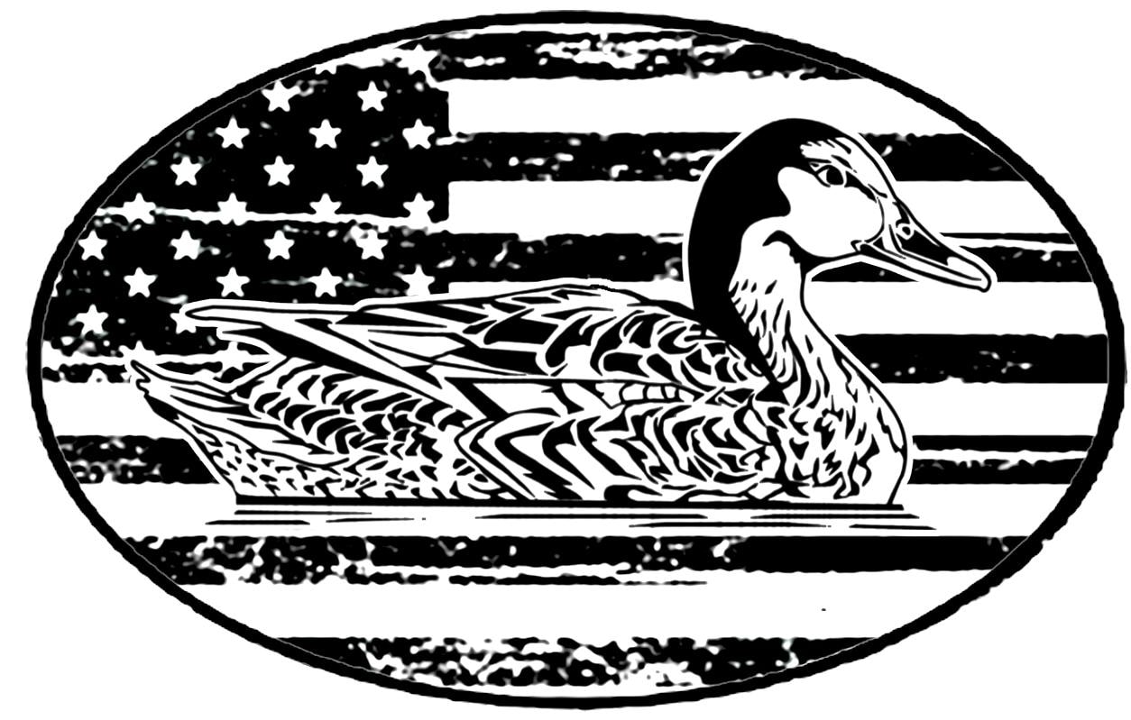 Distressed Flag Hat Patch File With Duck. File Only - Etsy