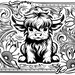 Tooled Leatherwith Baby Highland Cow Hatch Patch Digital File - Etsy