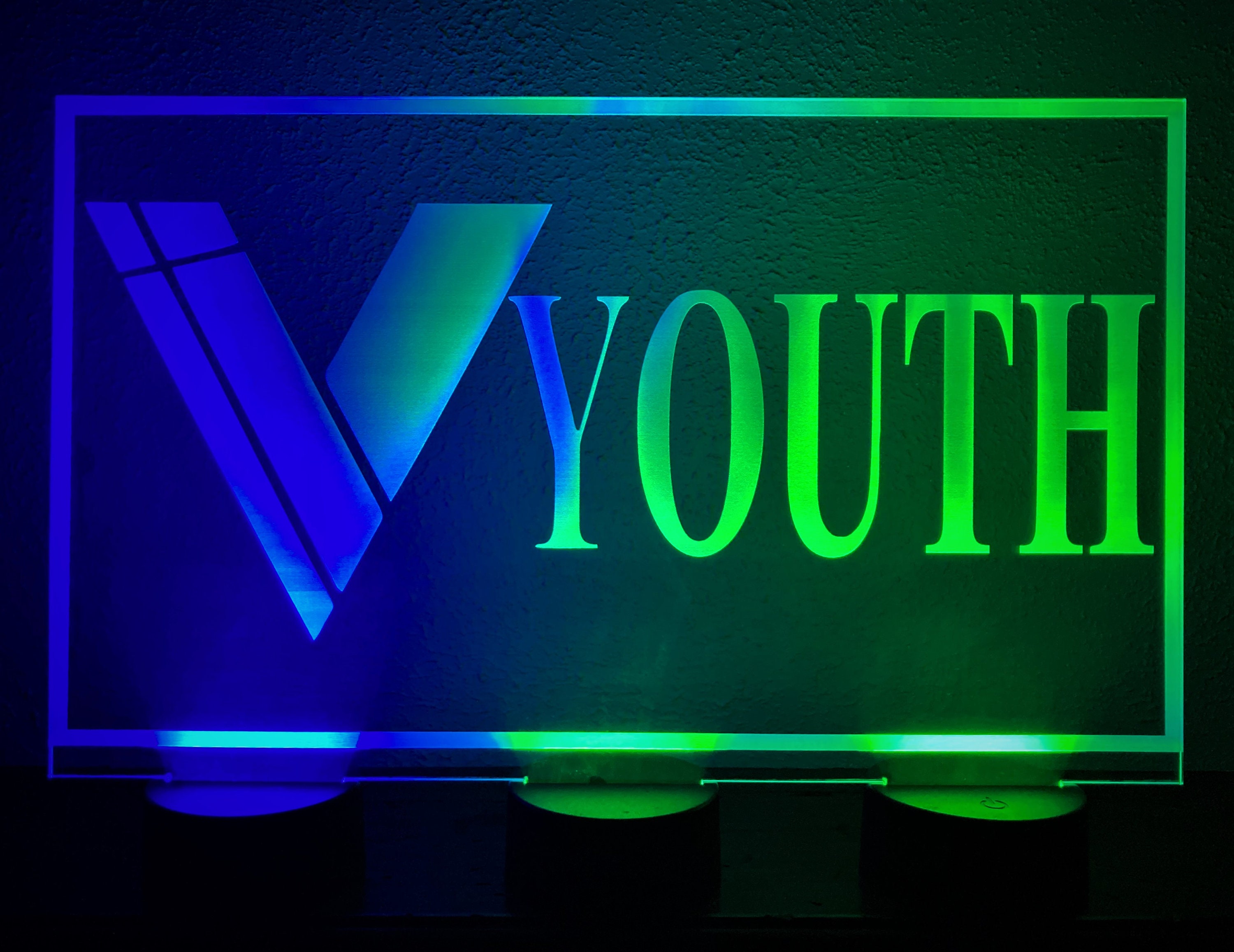 Laser Engraved LED Light up Display/sign Custom LED Sign - Etsy