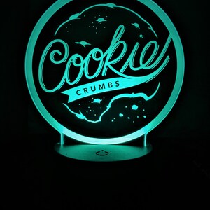 Laser Engraved LED Light up Display/sign, Custom LED Sign-circle - Etsy