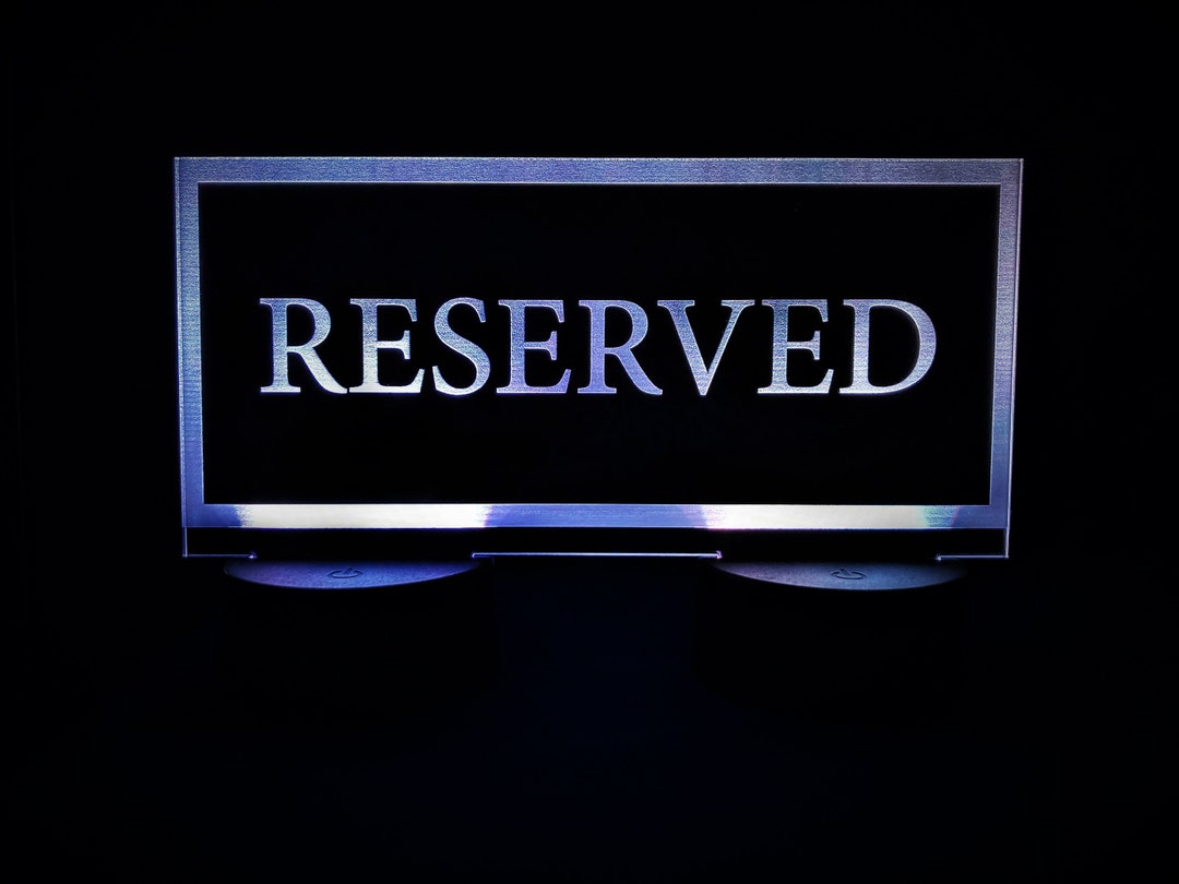 LED Reserved Sign : Battery Operated - Etsy