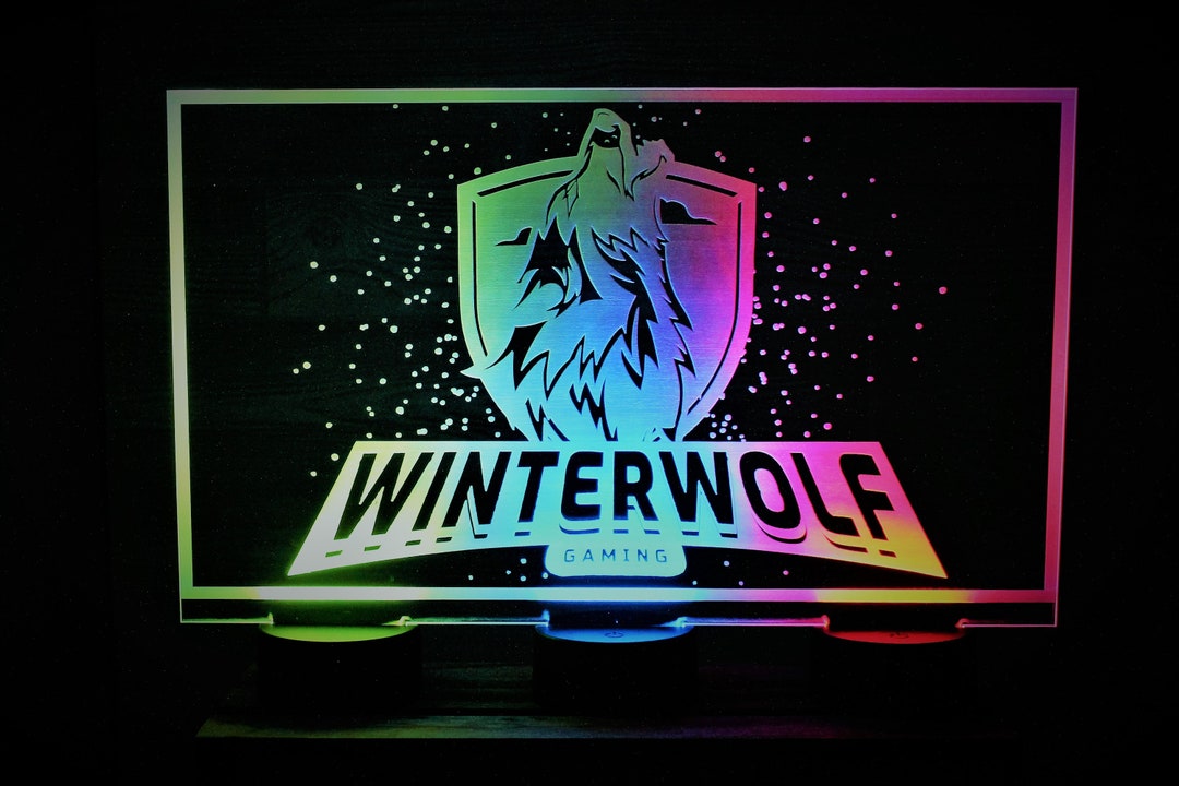 Custom Laser Engraved LED Sign: Personalized Logo Display (18"w X 12.5 ...