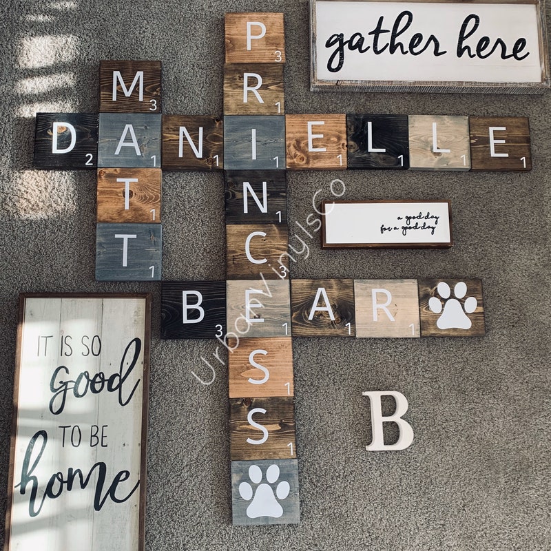 Family Block Letters - Etsy