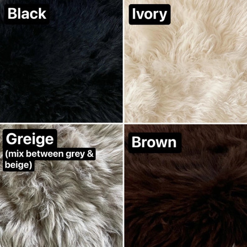 Choose Size Color Genuine Sheepskin Rug. 100% Sheepskin - Etsy
