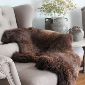 Choose Size, Color! Genuine Sheepskin Rug. 100% Sheepskin Throw ...