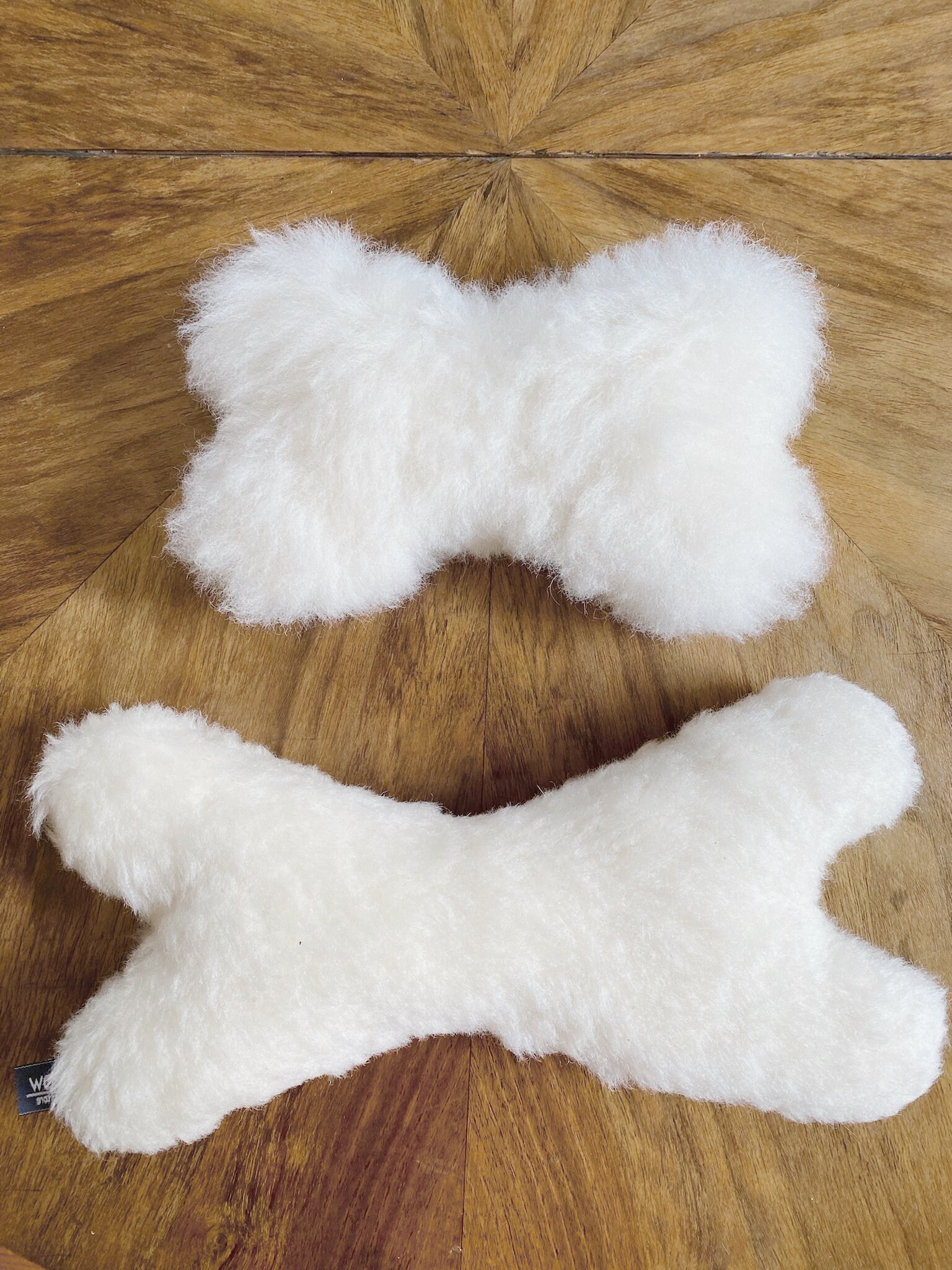 Beautiful Natural Sheepskin Dog Toy Bone Natural Fur Genuine - Etsy
