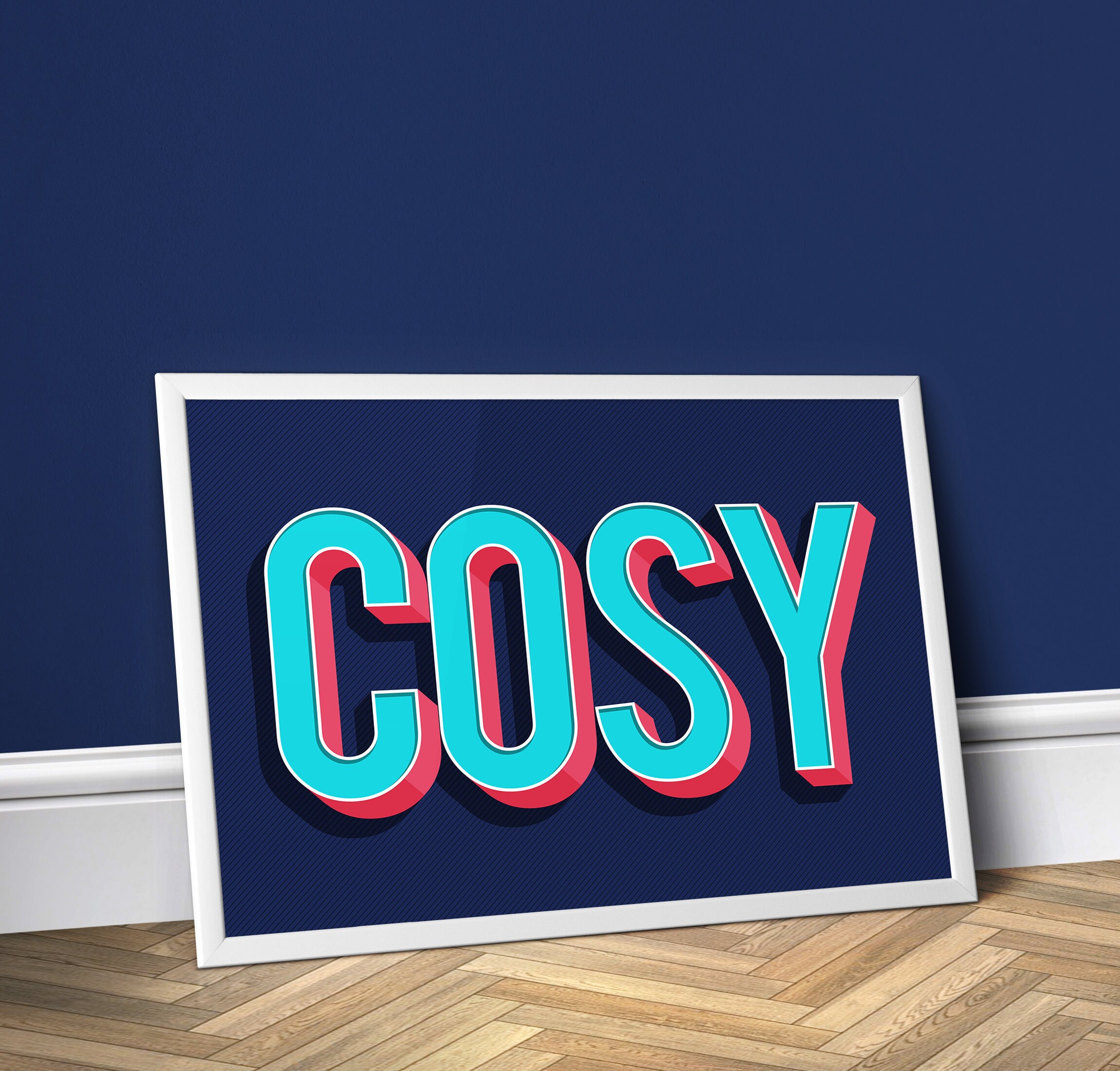 Cosy Colourful Bright Northern Sayings Poster Print - Etsy UK