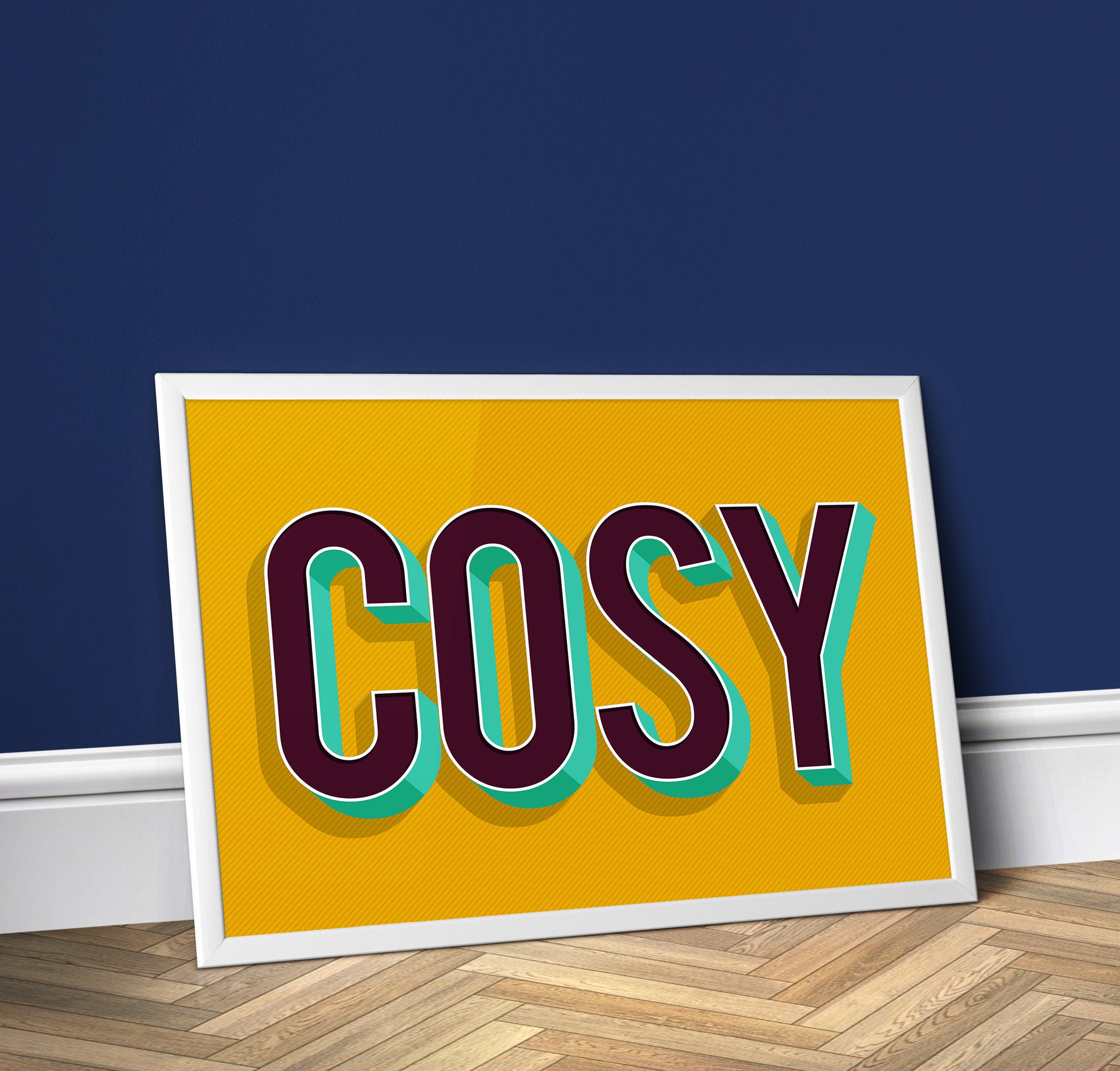 Cosy Colourful Bright Northern Sayings Poster Print - Etsy UK
