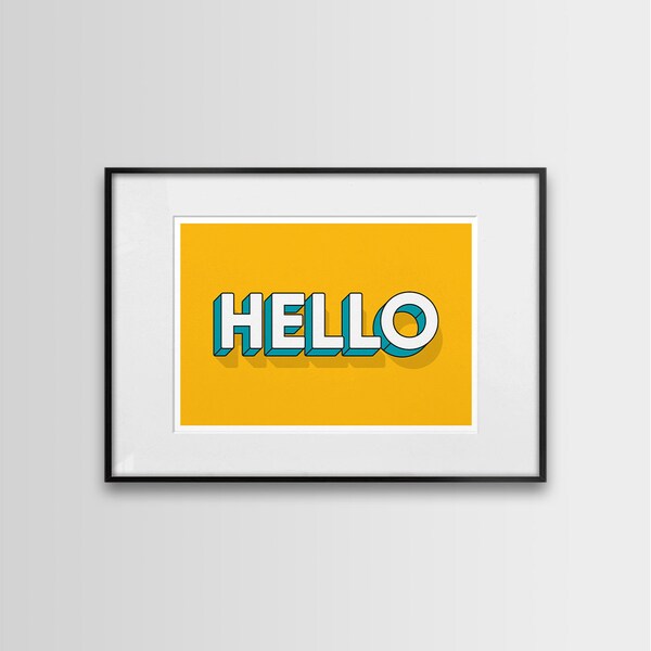 Why Hello Print - Etsy