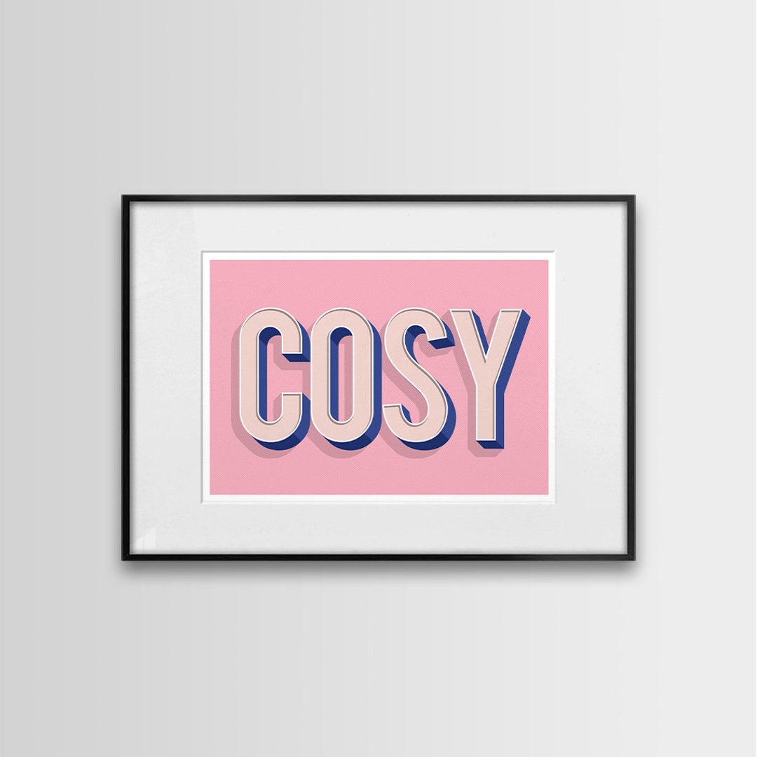 Cosy, Colourful, Bright, Northern Sayings Poster Print - Etsy UK