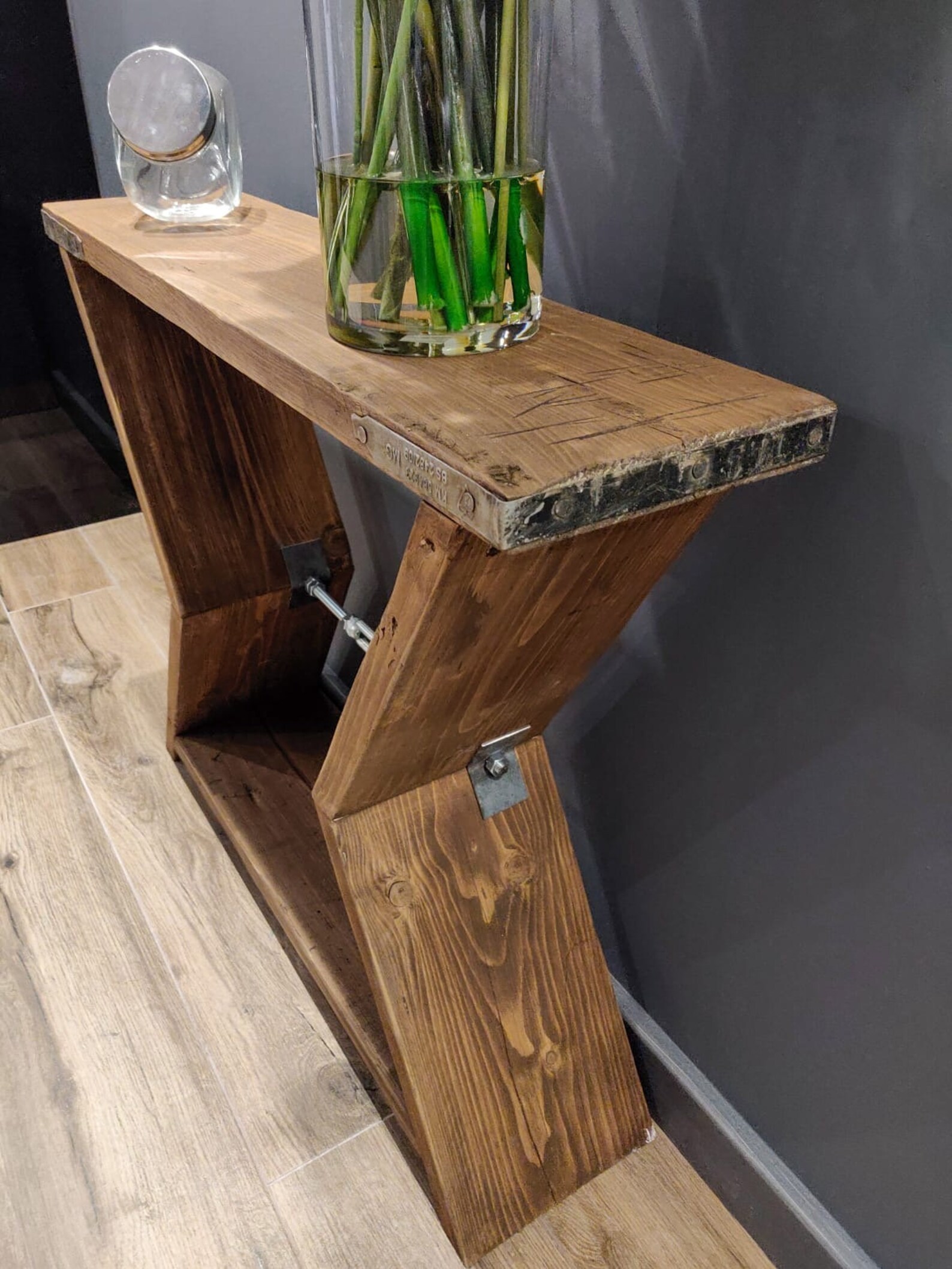 Rustic Narrow Hallway Console Table Stylish Hallway Furniture - Etsy UK