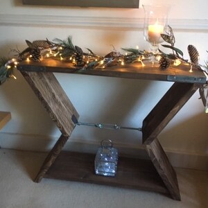 Rustic Narrow Hallway Console Table Stylish Hallway Furniture | Etsy