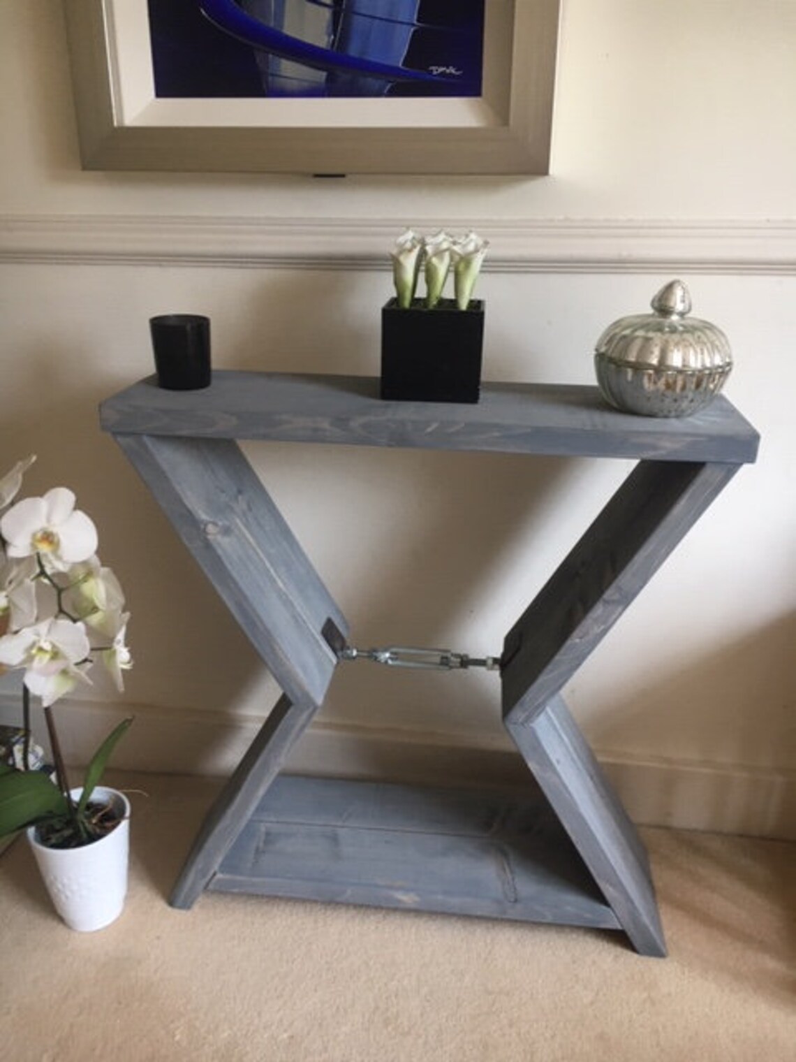 Rustic Narrow Hallway Console Table Stylish Hallway Furniture | Etsy