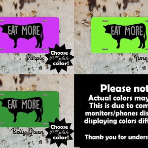 Eat More Beef Steer Cattle Agriculture Custom Travel Punchy Western ...