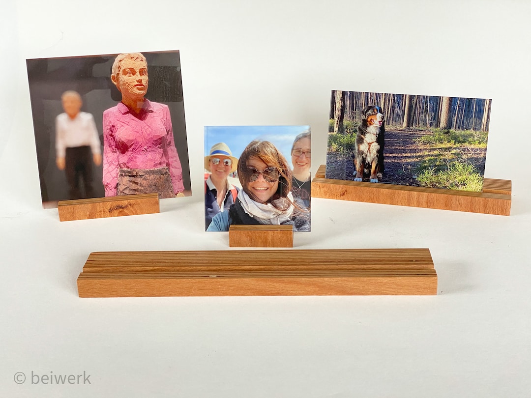 Postcard Holder | Photo Holder | Picture Holder Wood | Beech Wood ...