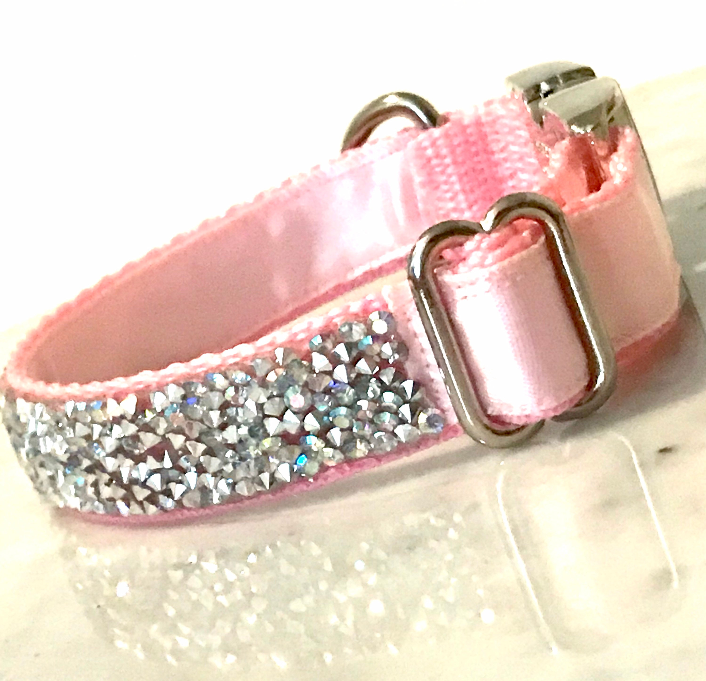 Rhinestone Diamond Bling Dog or Cat Collar 3/4 Sparkly | Etsy