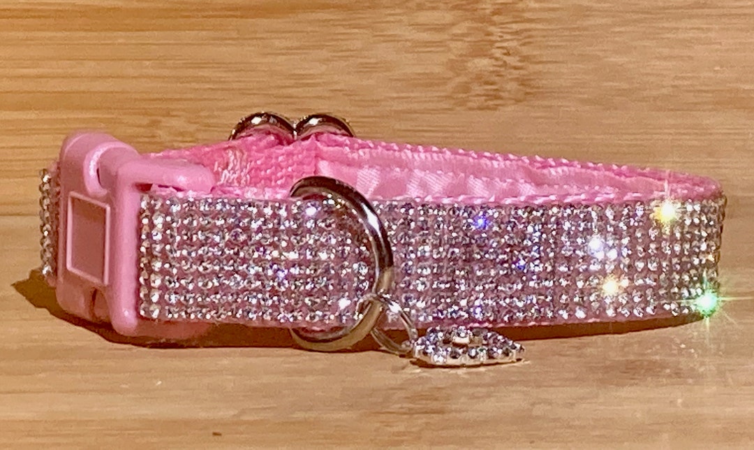 Rhinestone Bling Dog Collar Glam Adjustable Sparkly Fun! for All Sized ...