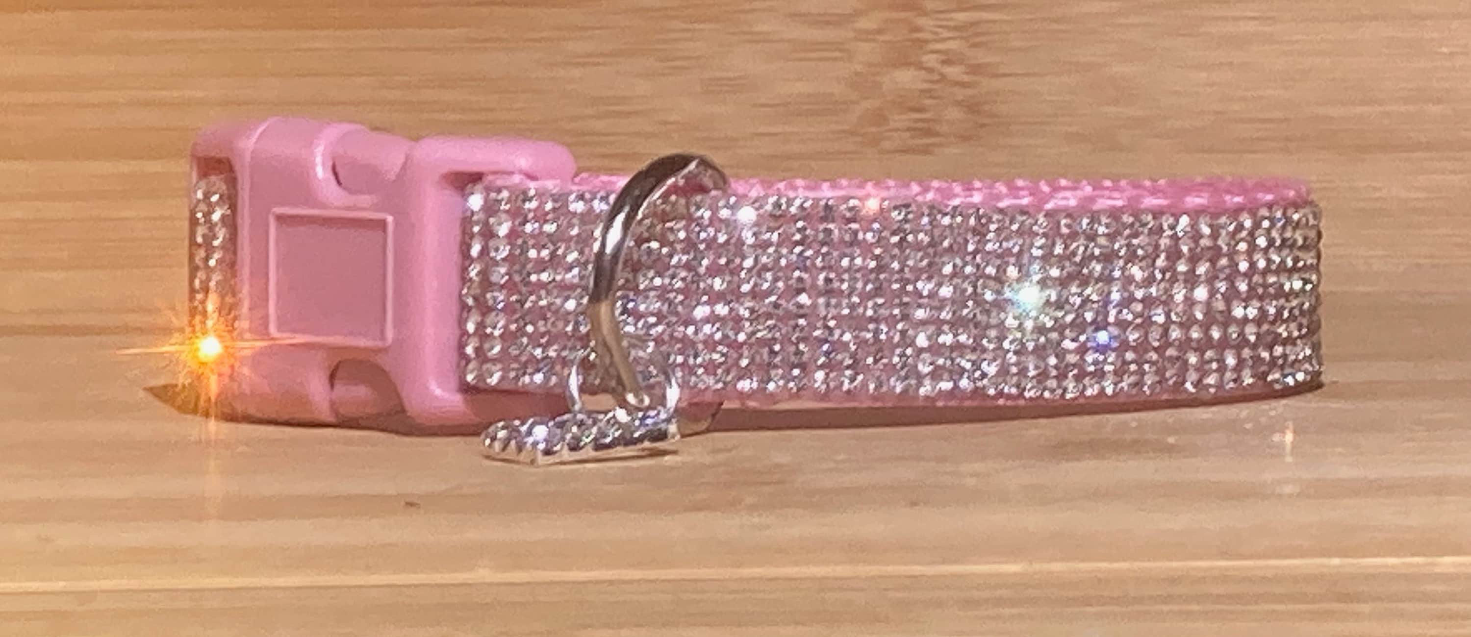 Rhinestone Bling Dog Collar Glam Adjustable Sparkly Fun! for All Sized ...